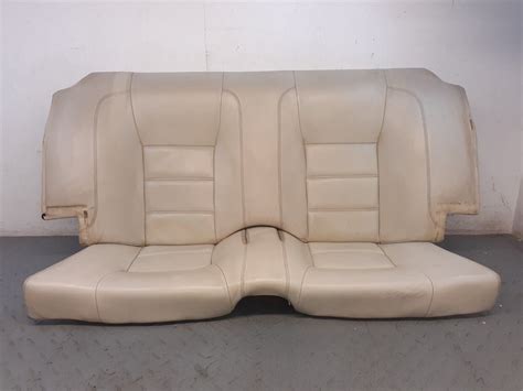 Jaguar Xjs Facelift Convertible Magnolia Leather Interior Rear Bench