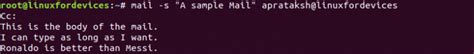 How To Use Linux Mail Command Linuxfordevices