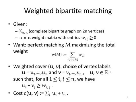 Ppt Weighted Matching Algorithms Hamiltonian Cycles And Tsp Powerpoint Presentation Id 4817208