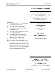 ITP3914 Programming Sem 1 AY 2021 Exam Pdf Information Technology