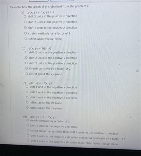 Describe How The Graph Of G Is Obtained From StudyX