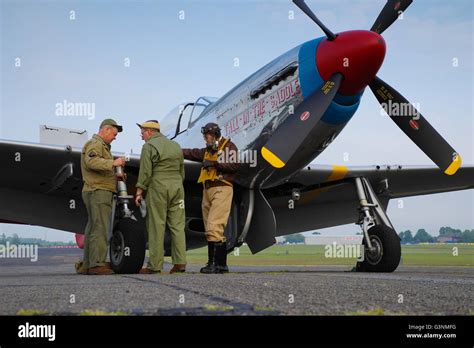 P 51d Mustang Rote Rute Tuskegee Airmen Stockfotografie Alamy