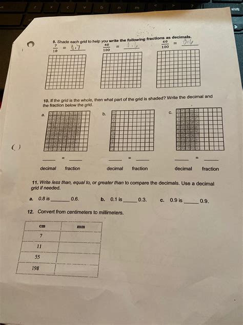 Answered 9 Shade Each Grid To Help You Write… Bartleby