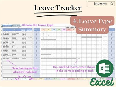 Leave Tracker Excel Template 100 Employee Absence Tracker Leave Planner Annual Leave Sick