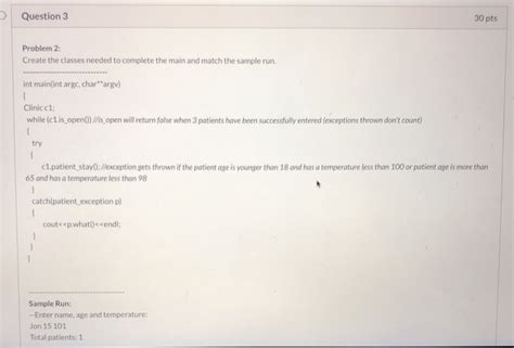 Solved Question 3 30 Pts Problem 2 Create The Classes