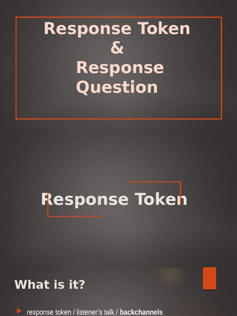 Response Tokens And Response Questions Pdf Syntax Grammar