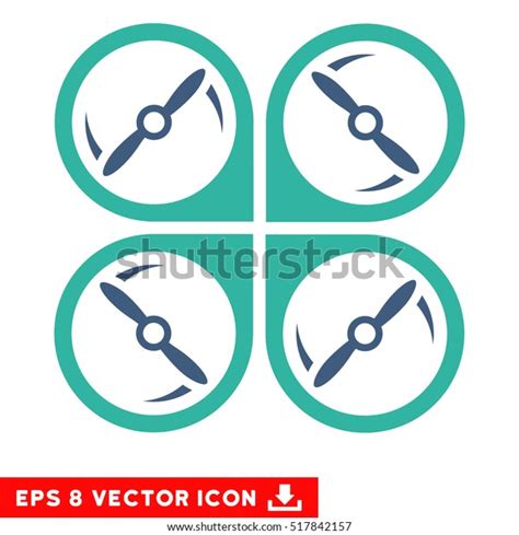 Quadcopter Screws Rotation Eps Vector Pictogram Stock Vector Royalty Free 517842157 Shutterstock