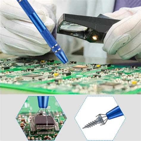 Ic Extractor Négy Karom Elektronikus Alkatrész Grabber Pickup Bga Chip