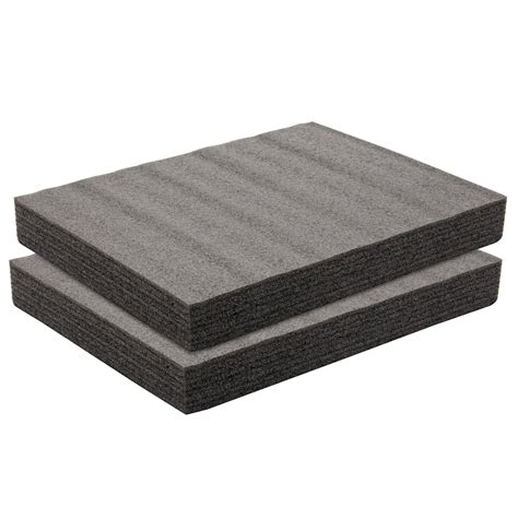2 Pack Customizable 2 Inch Polyethylene Foam Insert Sheets For Packing Moving Crafts Black