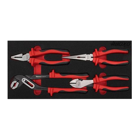 4 Piece Plier Set 7 Diagonal Side Cutter 8 Long Needle Nose Plier