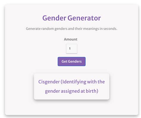 The Official Gender Generator Find A Random Gender Now