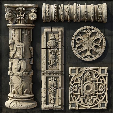 Premium Photo Stylized Columns Premium Photo Stylized Columns