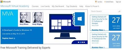 Microsoft Virtual Academy May 2015 Preview Joes Blog