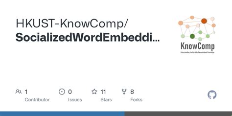 Github Hkust Knowcomp Socializedwordembeddings