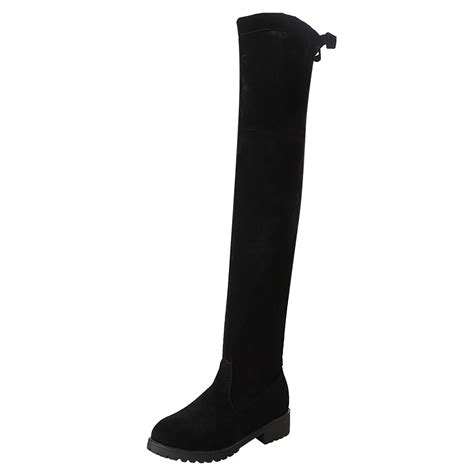 Zhaghmin Women Over The Knee Boots Block Winter Thigh High Suede Low
