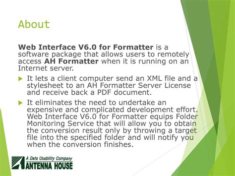 Web Interface For Formatter Ppt Download