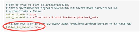 Airflow Webserver Not Filtering Dags By Owner Stack Overflow