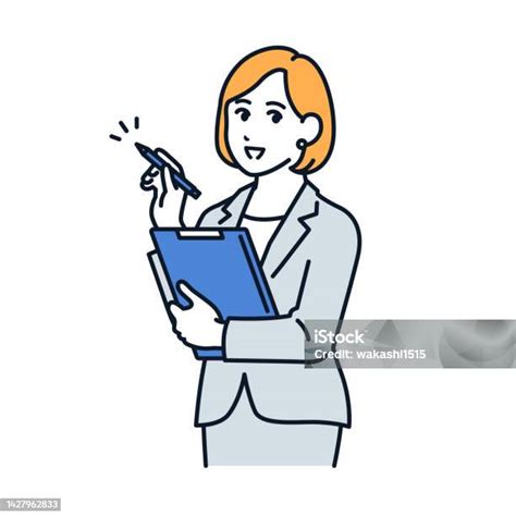 청각을 하는 양복을 입은 여성의 벡터 일러스트 레이 션 자료 조언에 대한 스톡 벡터 아트 및 기타 이미지 조언