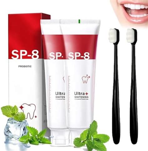 Sp 8 Ultra Whitening Toothpaste Upgrade 2pcs Sp8 Probiotic Brightening Toothpaste