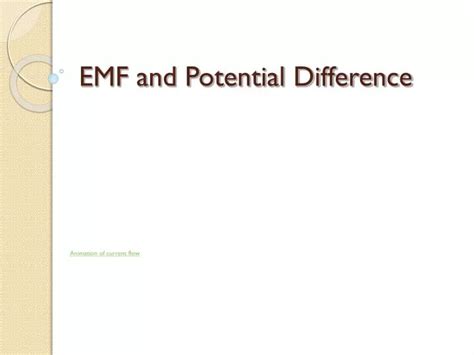 PPT EMF And Potential Difference PowerPoint Presentation Free Download ID