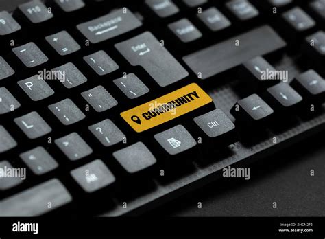 Conceptual Display Community Business Concept Group Of Showing With A Common Characteristics