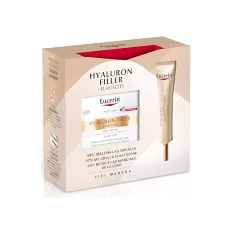 Eucerin Pack Hyaluron Filler Elasticity Fps30 Contorno De Ojos Dorado