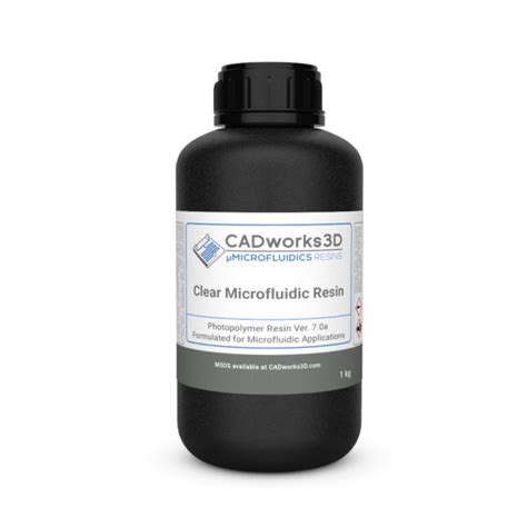 Clear Microfluidics Resin V7 0a Cadworks3d