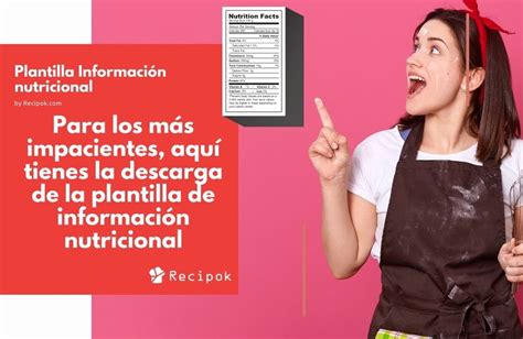 Plantilla De Información Nutricional En Excel Gratis Y Actualizada