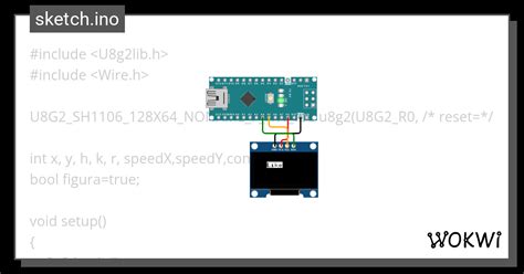 rebote en pantalla wokwi esp32 stm32 arduino simulator