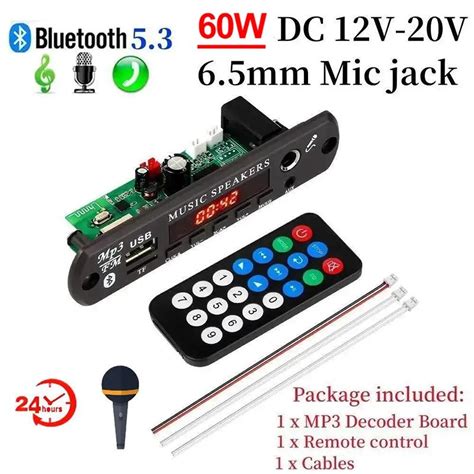 Cheap 2 30w Amplifier Bluetooth 5 3 Mp3 Decoder Board Wav Ape 12v Diy Mp3 Player Car Fm Radio