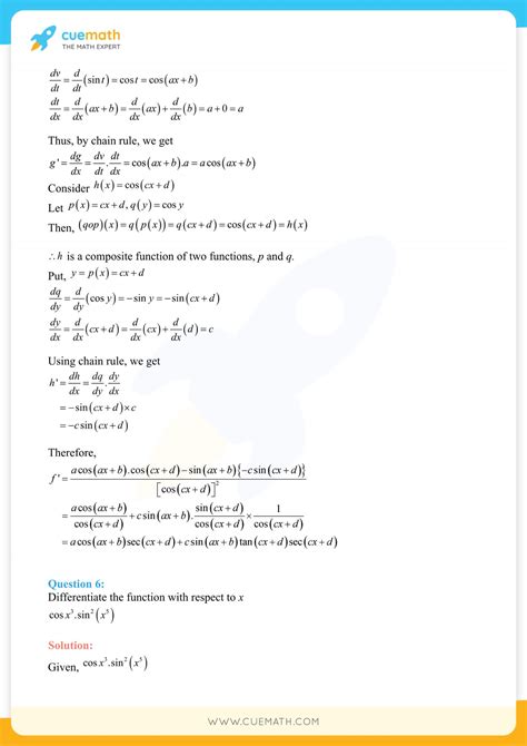 Ncert Solutions For Class 12 Maths Chapter 5 Exercise 5 2 Continuity And Differentiability