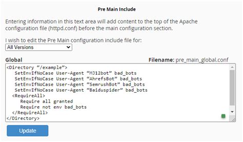 How To Block Bots From Apache With Whmcpanel Whuk