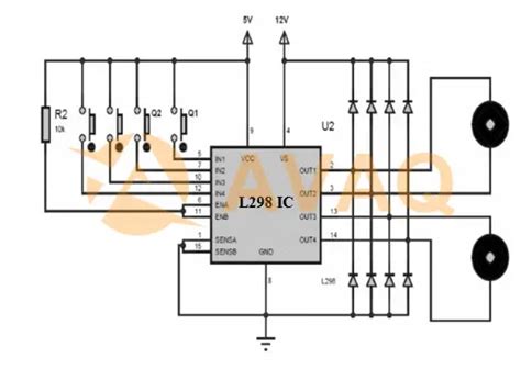 L298 H Bridge Motor Driver Ic Datasheet Specification Pinout And