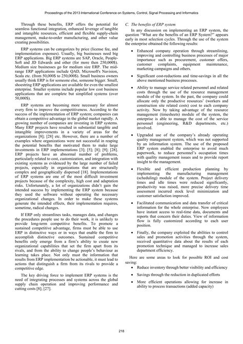 Erp System Implementation Benefits And Economic Pdf