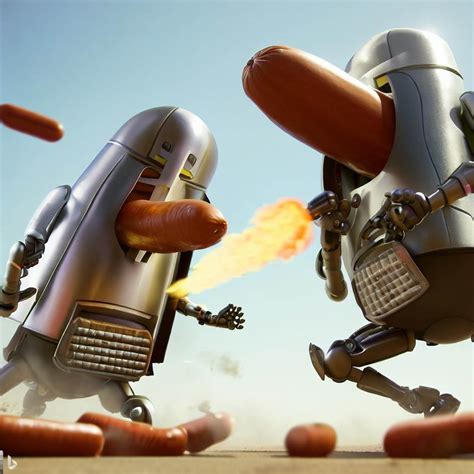 Giant Robot Sausages Fighting In A Robot Jox Rweirddalle