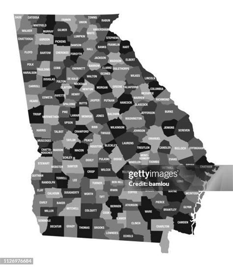 Georgia County Map Photos And Premium High Res Pictures Getty Images