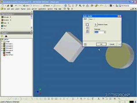 Autodesk Inventor Tutorial Shell YouTube