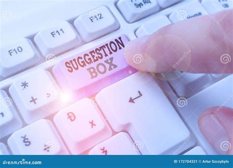 Word Writing Text Suggestion Box Business Concept For Container Which Showing Can Leave