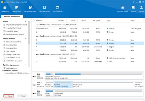 Details On How To Move Unallocated Space To The Left Right