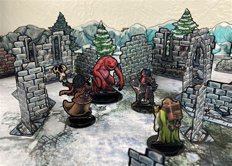 [oc] Red Slaad Paper Miniature R Dnd
