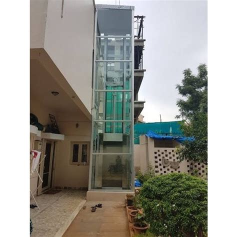 Upto 1000 Kg Without Machine Room Outdoor Glass Elevator Max Persons
