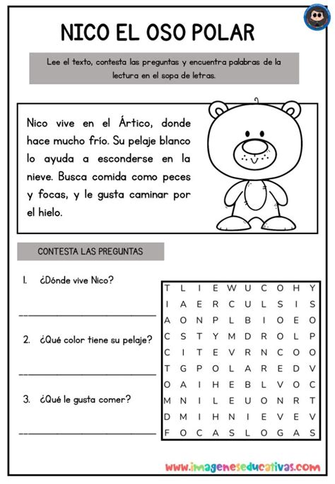 Lecturas Con Sopas De Letras Para Comprensión Lectora Imagenes Educativas