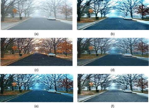 visual comparison of defogging result with recent state of the art