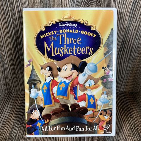 Mickey Donald Goofy The Three Musketeers Vhs