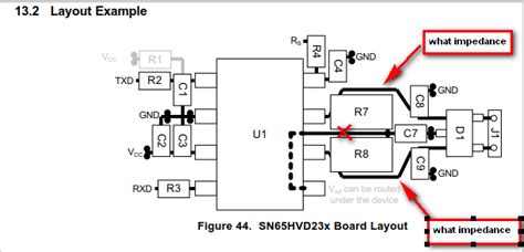 Sn65hvd23 Layout Impedance For Bus Lines Interface Forum Interface Ti E2e Support Forums