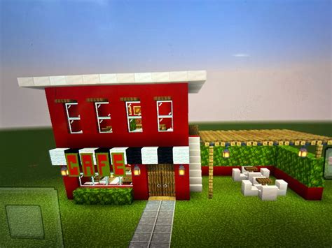 Minecraft Cute Cafe Tutorial Minecraft Houses Easy Minecraft Houses Minecraft House Designs