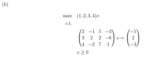 Solved 2 20 Marks Use Two Phase Simplex To Solve Each Of