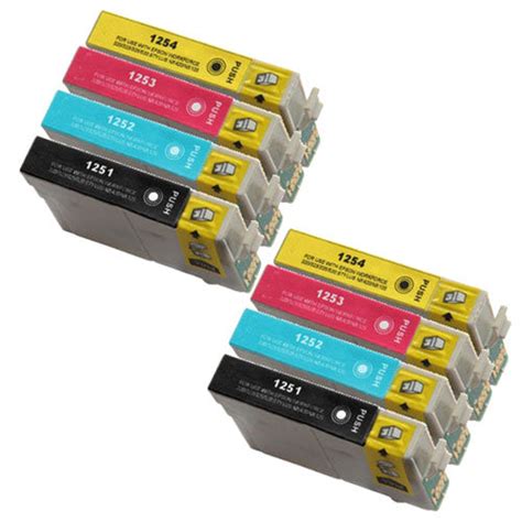 Epson 125 Compatible Ink Cartridge Inkjet Black Cyan Magenta Yel Prinko