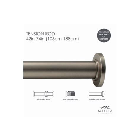 Moda At Home Enterprises Ltd 42 74 Satin Shwr Rod 305931 Sat Zoro