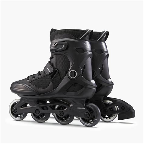 Adult Inline Skates Black Fit100 Oxelo Decathlon